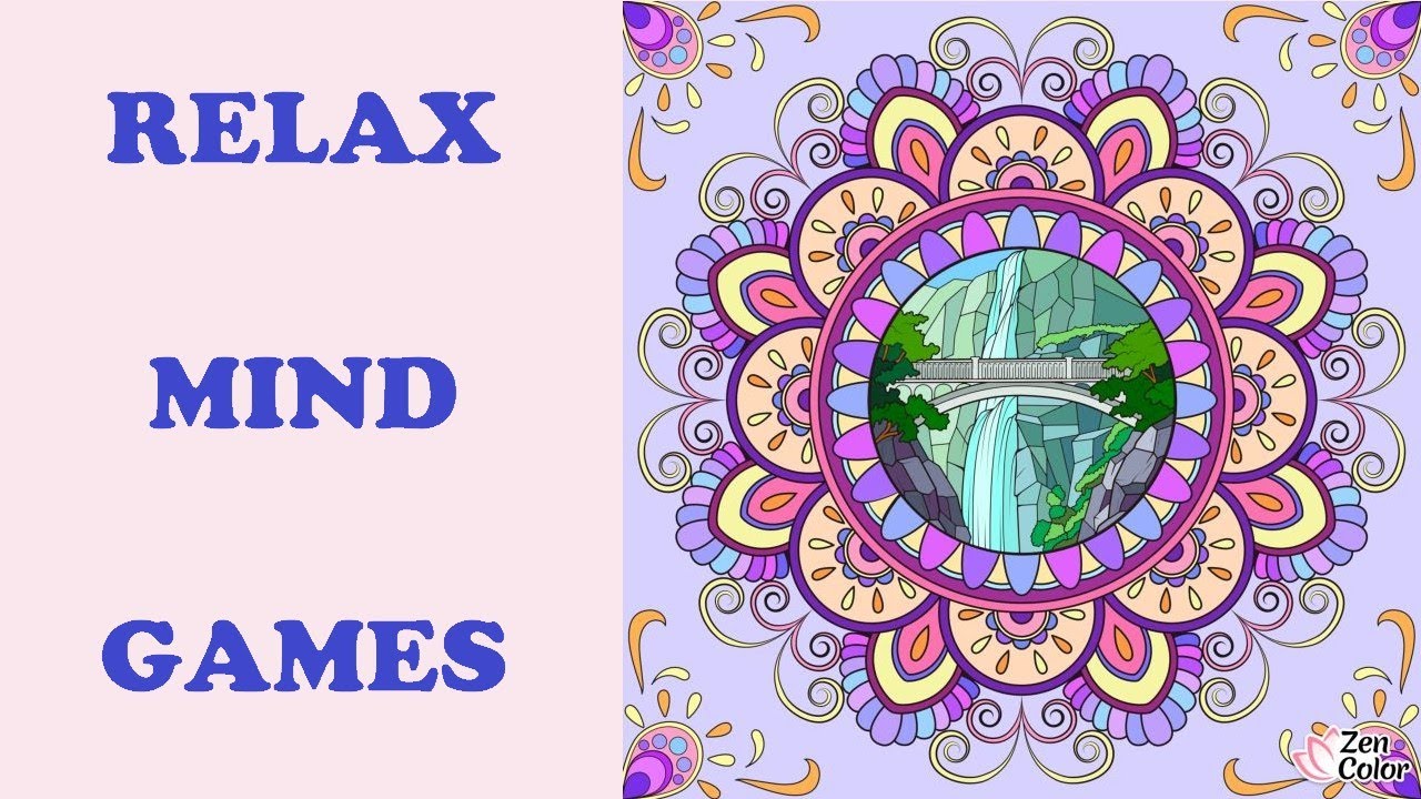 Zen Coloring app Paint by Numbers Color with me Mandala #relaxing # ...