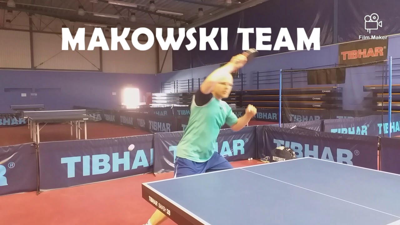 Top spin forehand against backspin. - YouTube