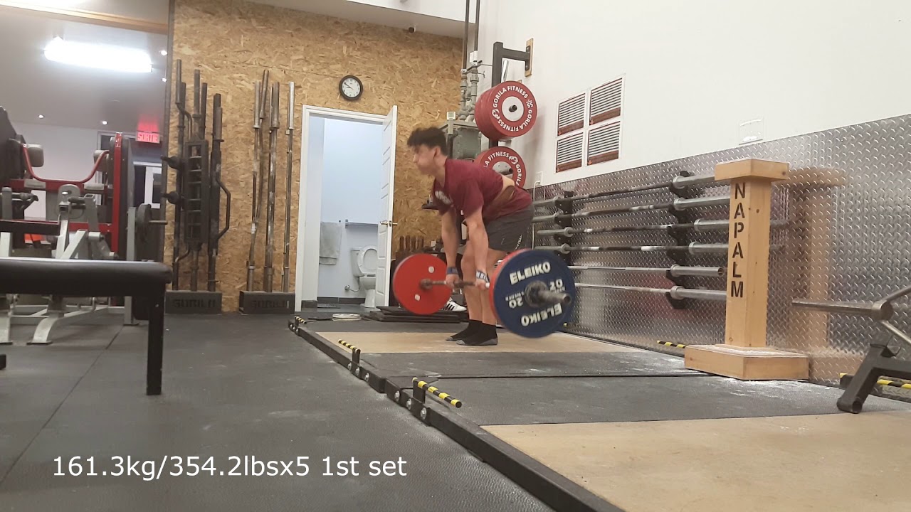 Week 1 of 8 to 1200 pound total at 176 bodyweight - YouTube