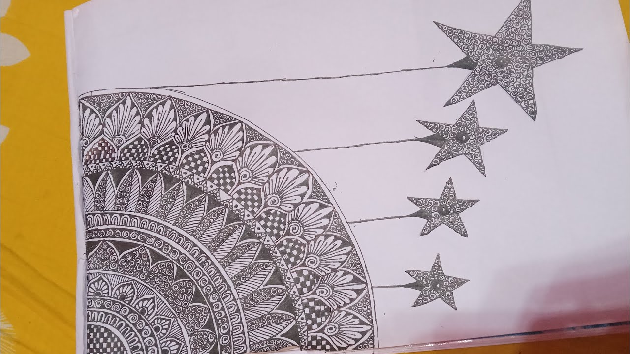 How to draw mandala art. wonderful draw. - YouTube