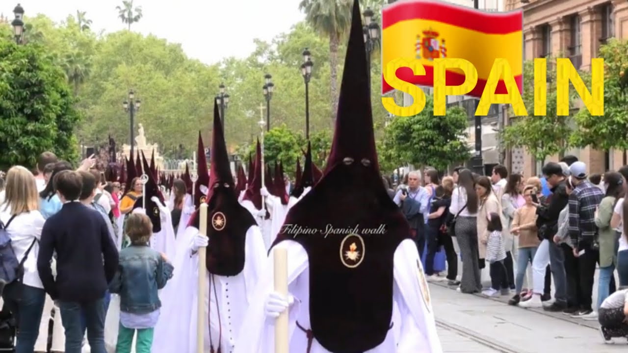 LONGEST HOLY WEEK PROCESSIONS, SEMANA SANTA SEVILLE SPAIN. EASTER ...