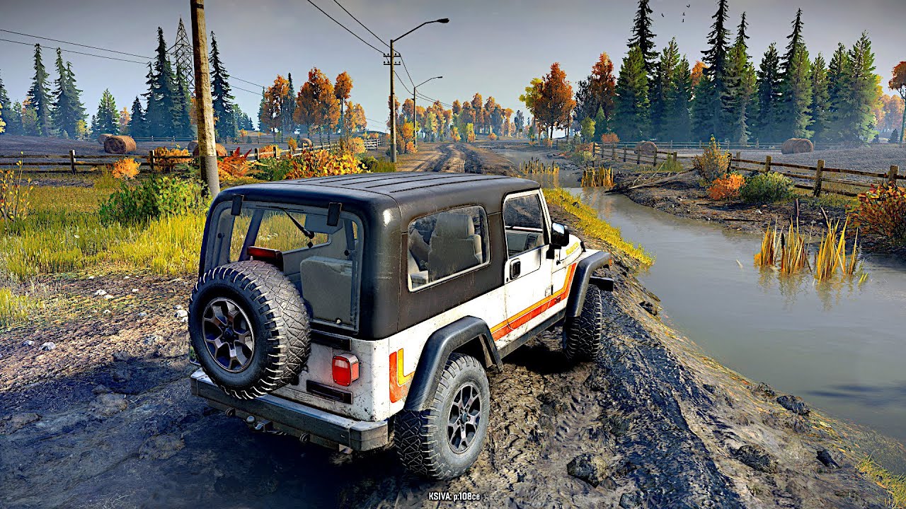 SnowRunner | 4.0L Jeep Rubicon Hitting The Off-road Trails - YouTube