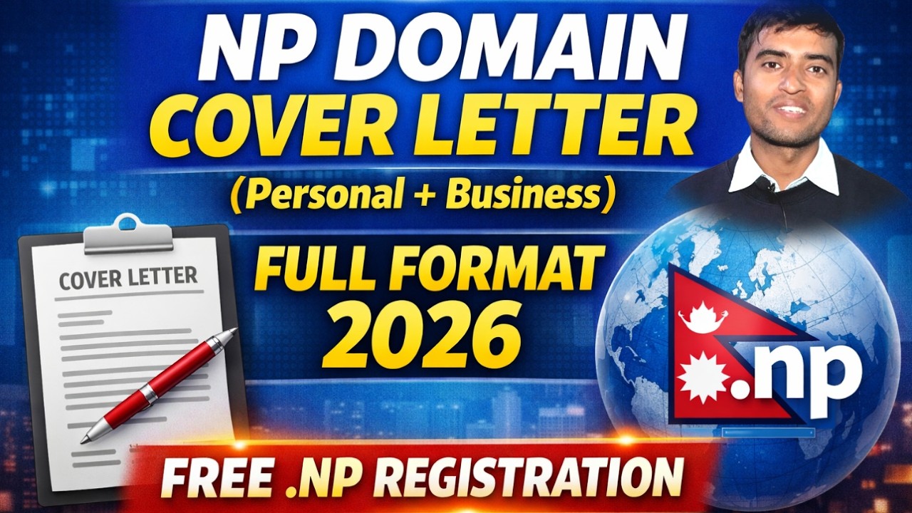 How to Generate Cover Letter for .np Domain Registration | .np Domain ...