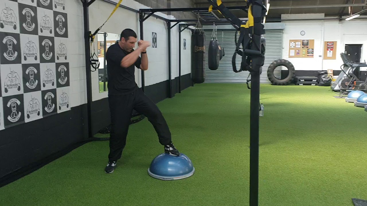 Ringside Fitness Bosu step overs in and out - YouTube