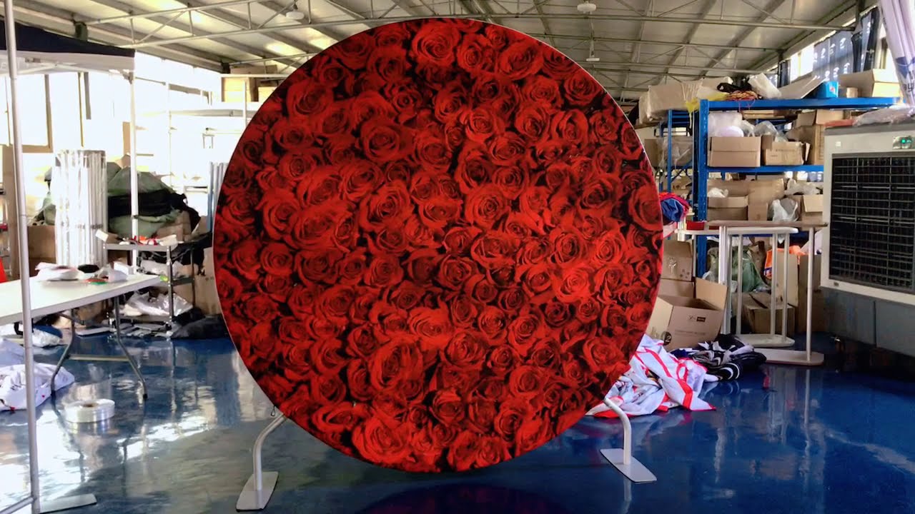 Milin Displays Custom Print Round Fabric Backdrop/ Wedding Background ...