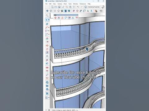 #sketchup How to Use the Copy Along Curve Plugin in SketchUp to Create a Marble Fence! - YouTube