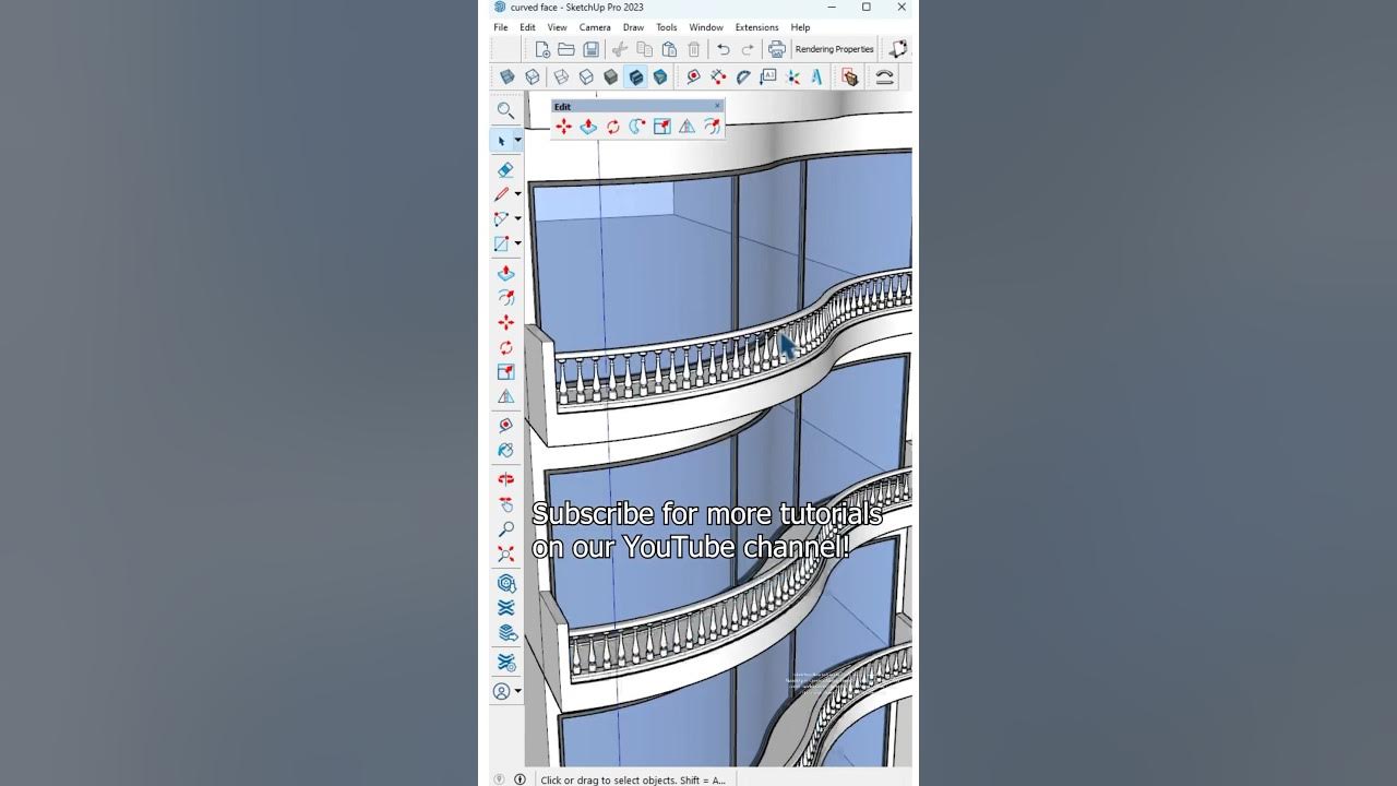 #sketchup How to Use the Copy Along Curve Plugin in SketchUp to Create a Marble Fence! - YouTube