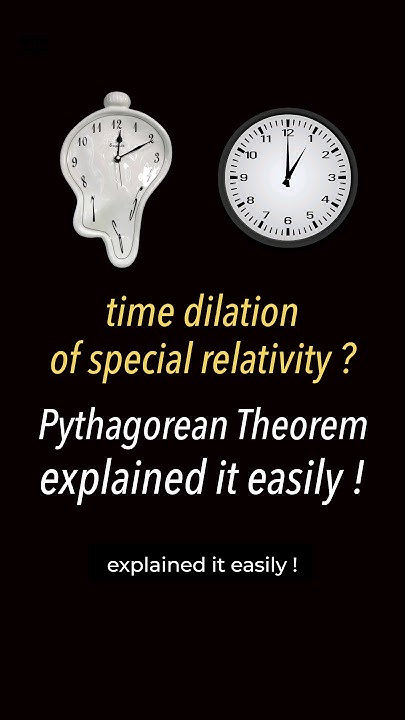 Time dilation of special relativity explained simply - by pythagorean ...