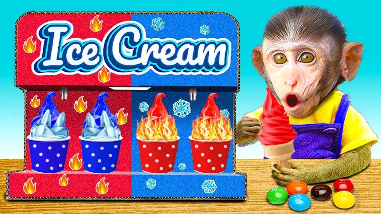 Baby Monkey Chu Chu Make Donuts And Eat With Ducklings in The Farm ...