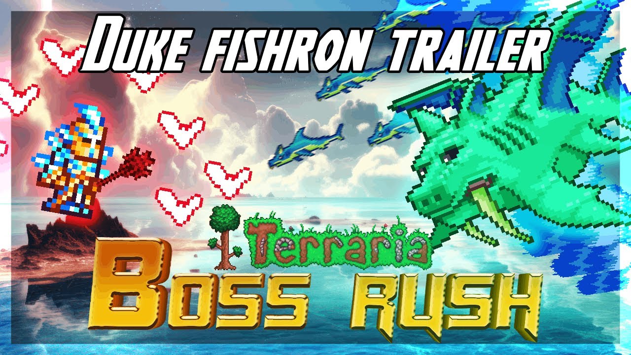 Terraria Boss Rush: Sanguine Staff | Duke Fishron Trailer - YouTube