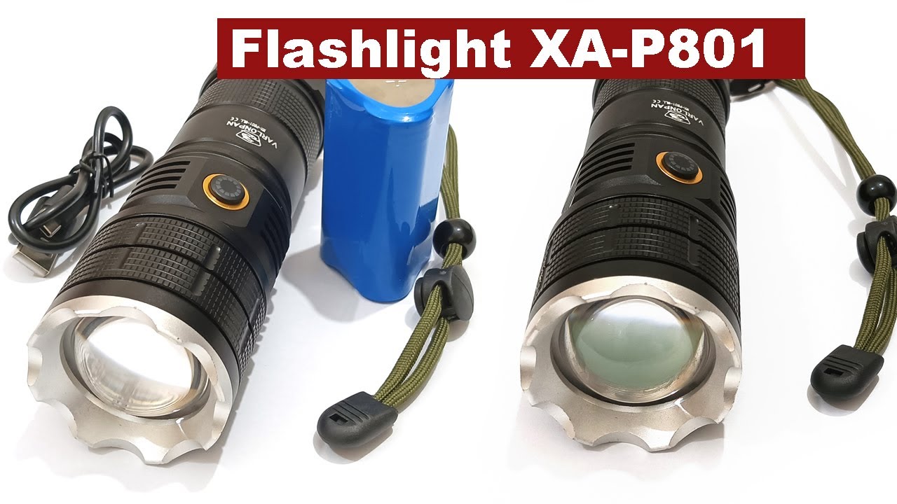 2KM range Aluminum Body Super Bright Flashlight XA-P801 Imported P80 ...