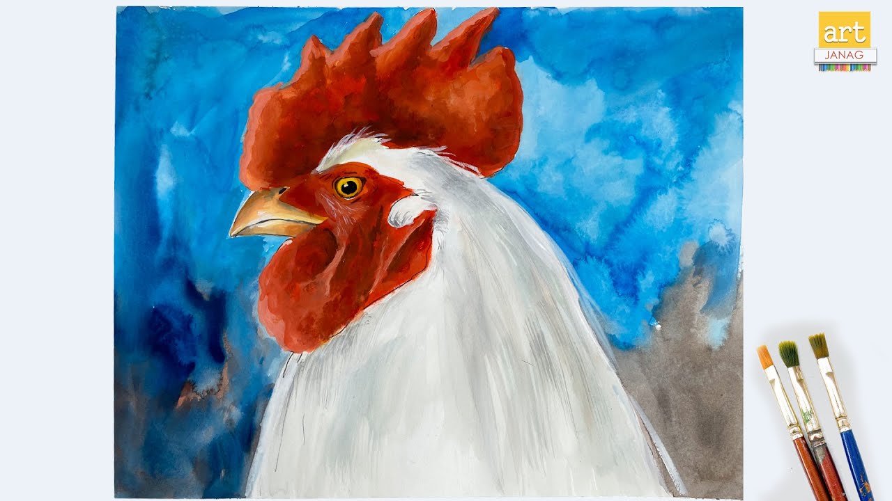 How to draw A Hen II Easy Hen Drawing II #artjanag - YouTube