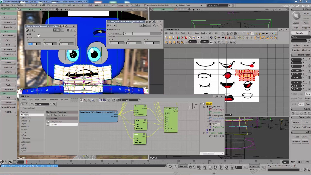 Softimage 2017 Mouth Setup ICE Rig - YouTube