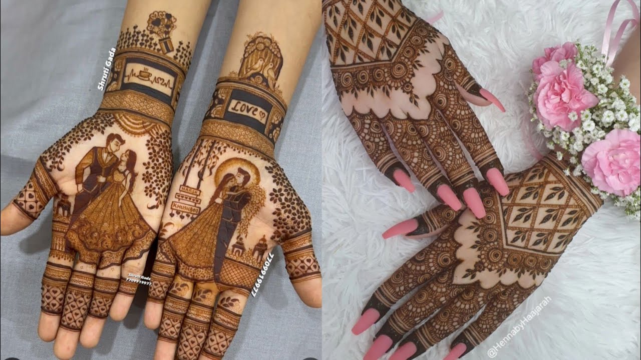 Mehadi design// beautiful mehndi//Eid mehadi ki designs ️2024 design ...