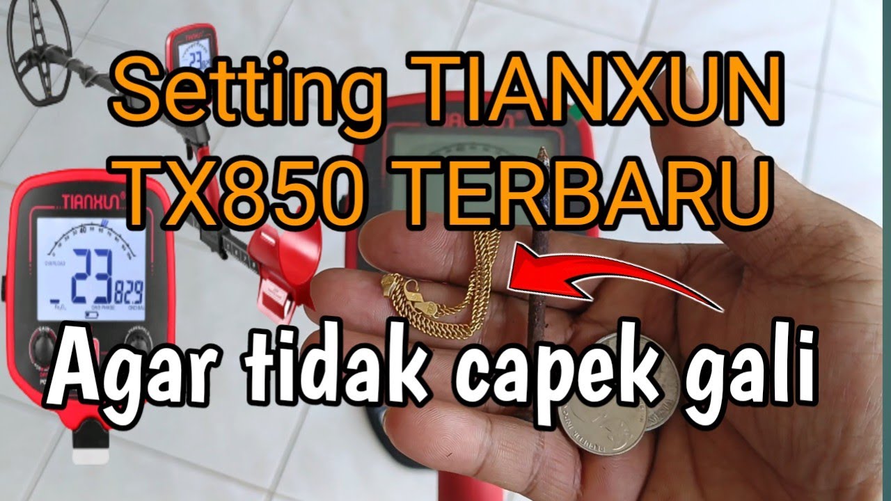 Cara setting metal detektor tiaxun tx850 terbaru, Tx850 Red tx850 # ...