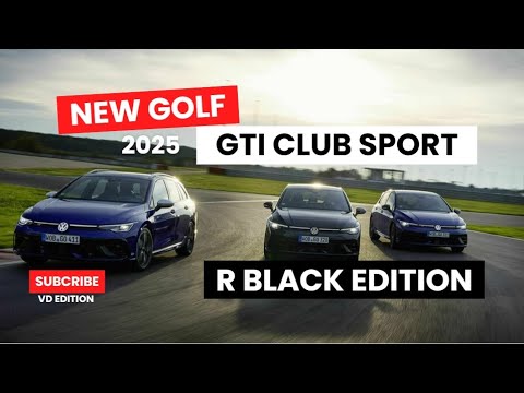 2025 Volkswagen Golf R line BLACK & GTI - YouTube