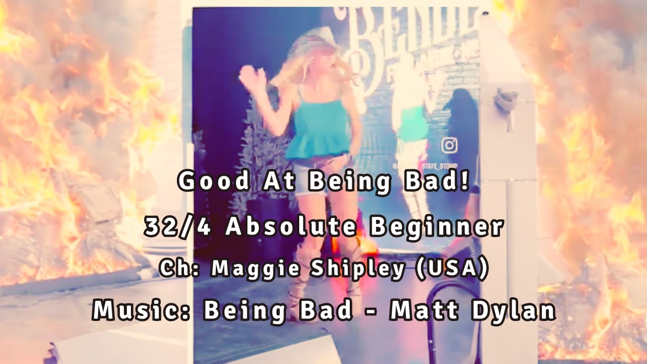 Good At Being Bad - Line Dance Tutorial and Short Demo - YouTube