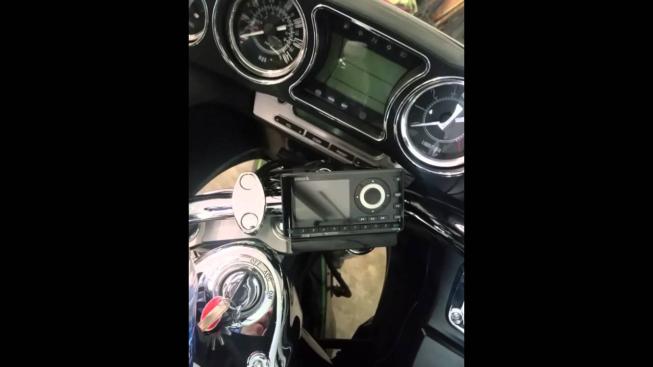 Kawasaki voyager xm radio install - YouTube