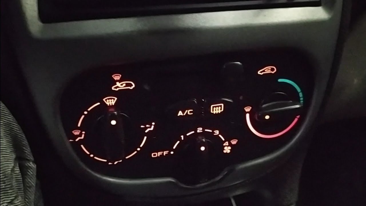 Comment fonctionne la commande de climatisation Peugeot 206 - YouTube