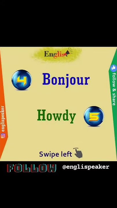 5 Best Ways to say Hello | English Speaking for Beginners - YouTube