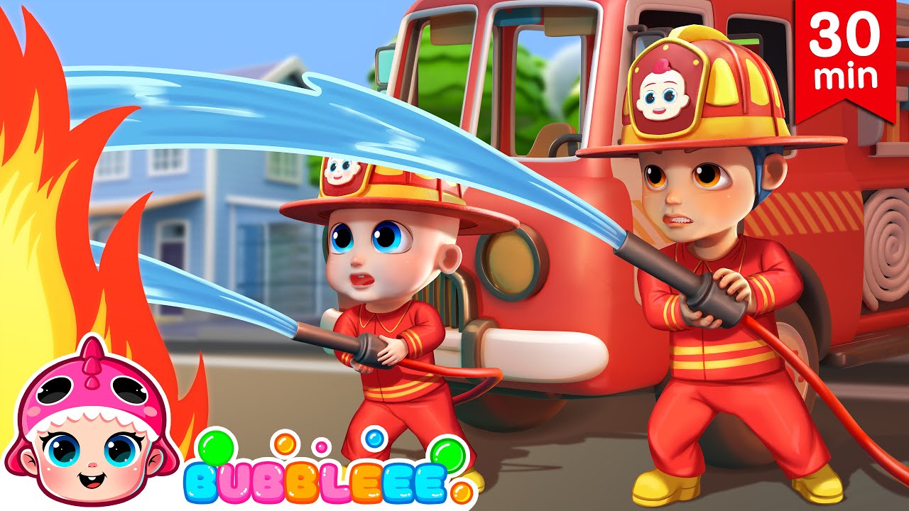 Firefighters Song + MORE | Bubbleee Nursery Rhymes and Kids Songs - YouTube