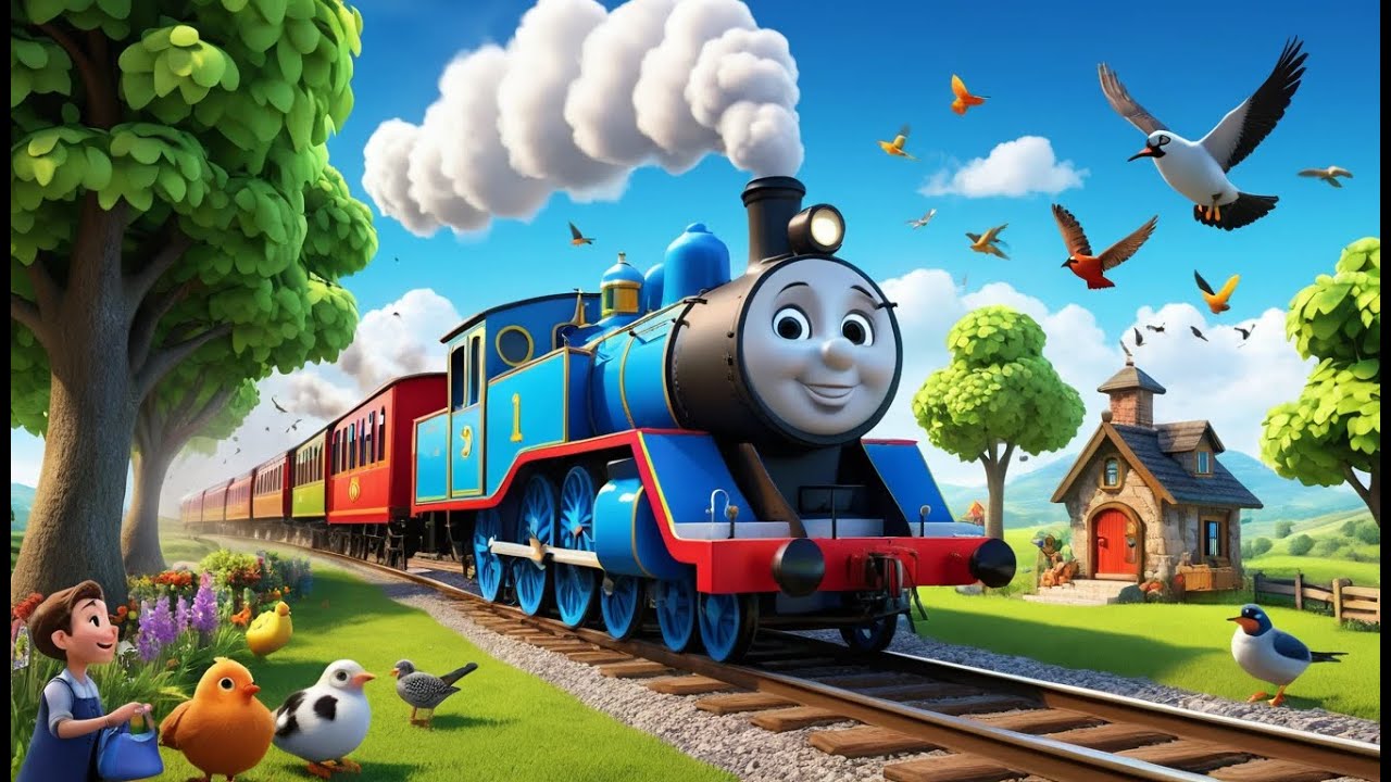 The Train on the Track Goes Choo, Choo | Fun and Lively Nursery Rhyme ...