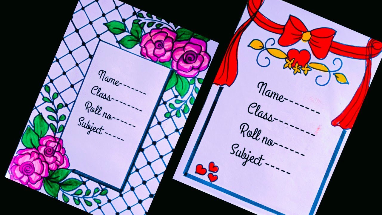Amazing and beautiful border designs /Front page design for school ...