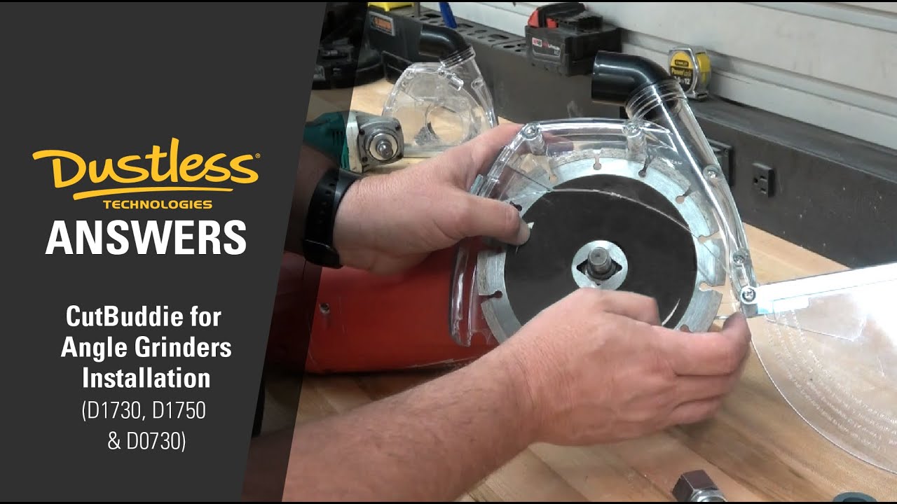 CutBuddie Installation for 5 inch and 7 inch Hand Grinders | Dustless ...