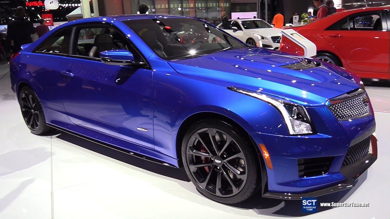 2018 Cadillac ATS V - Exterior and Interior Walkaround - 2018 Detroit ...
