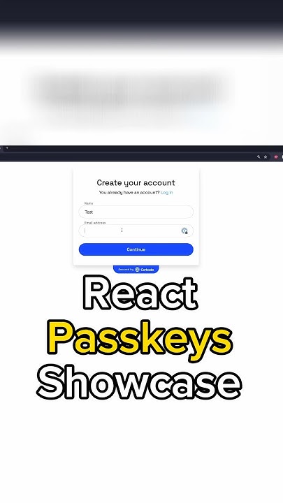 Take a look at our React Passkey Authentication Example #React #authentication #passkey - YouTube