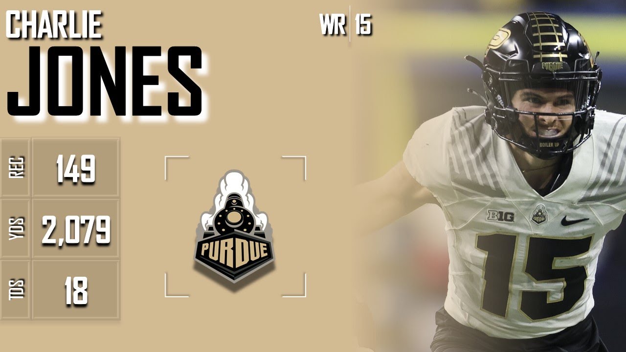 Charlie Jones | 𝟙𝟝 | Purdue Boilermakers WR - YouTube