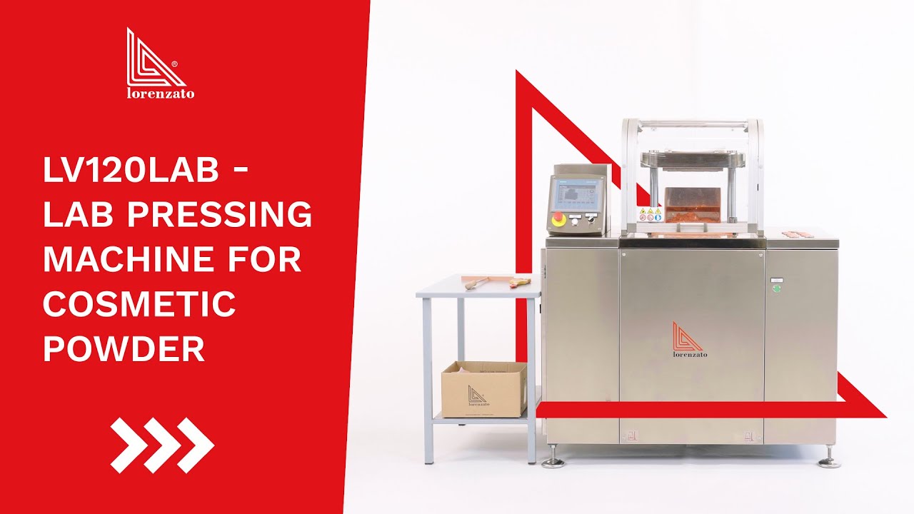 LV120LAB - LAB Pressing Machine for Cosmetic Powder | Lorenzato - YouTube