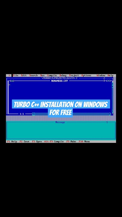How to install turbo c++ on windows for free #turbo c++ #Fact Dive # ...