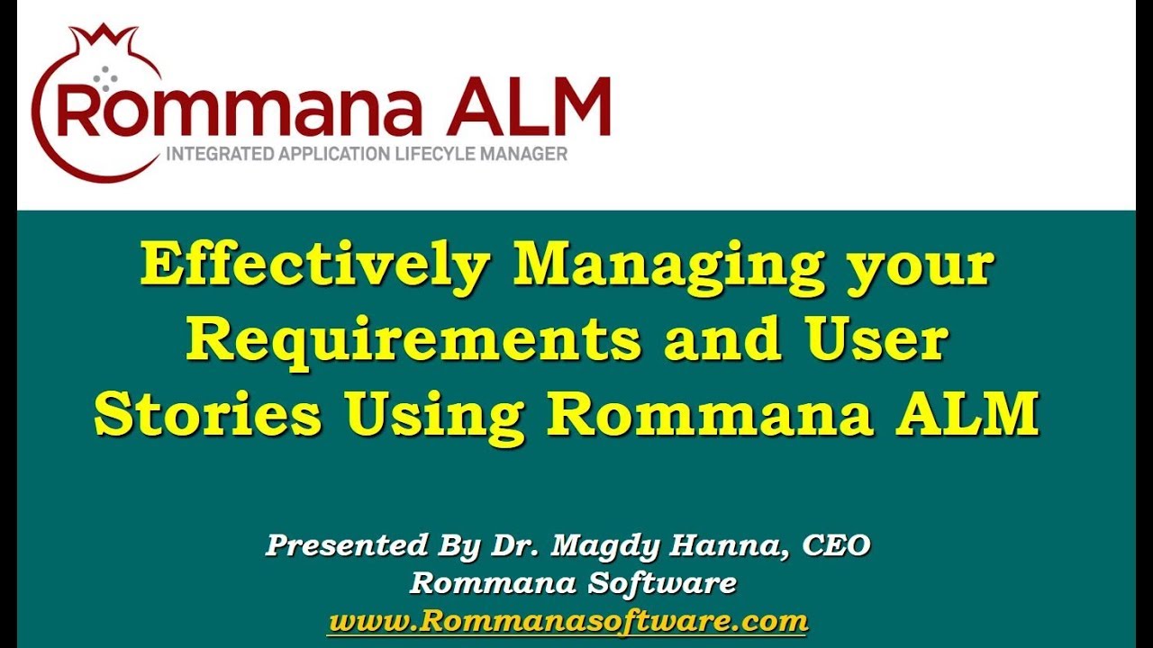ALM Tools | Effectively Managing Your Requirements and User Stories ...
