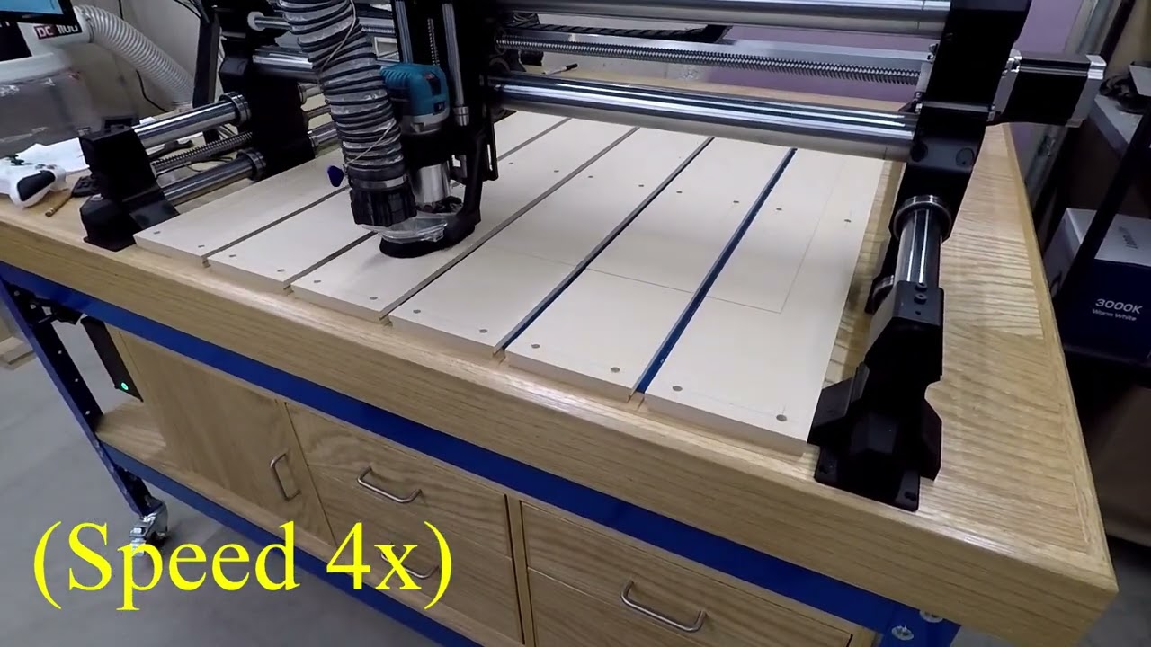 CNC Spoilboard Flattening - YouTube