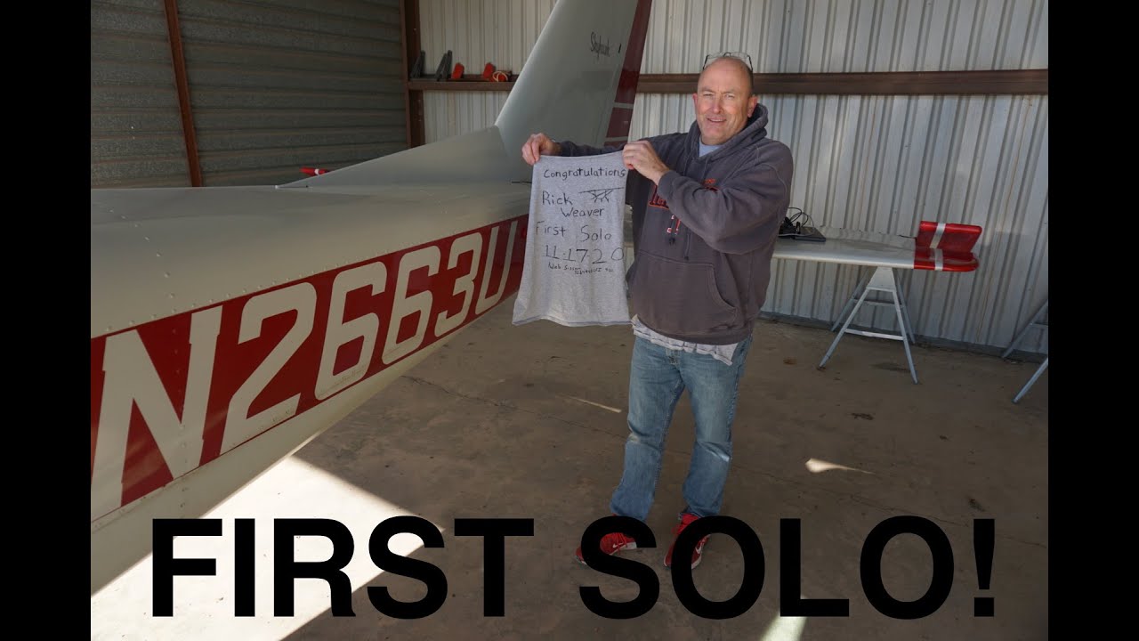 Learning to Fly - Student Pilot FIRST SOLO!! Cessna 172 - YouTube