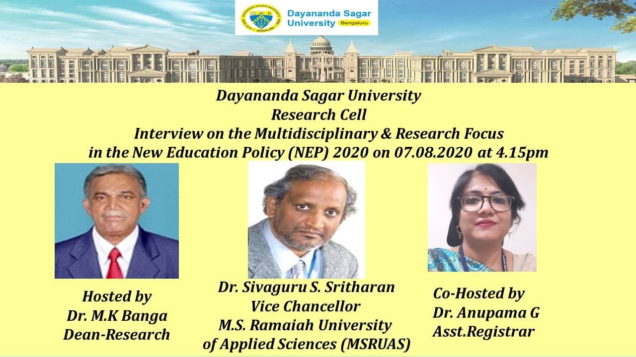 Dr Sivaguru S Sritharan Full Interview on Multidisciplinary & Research ...