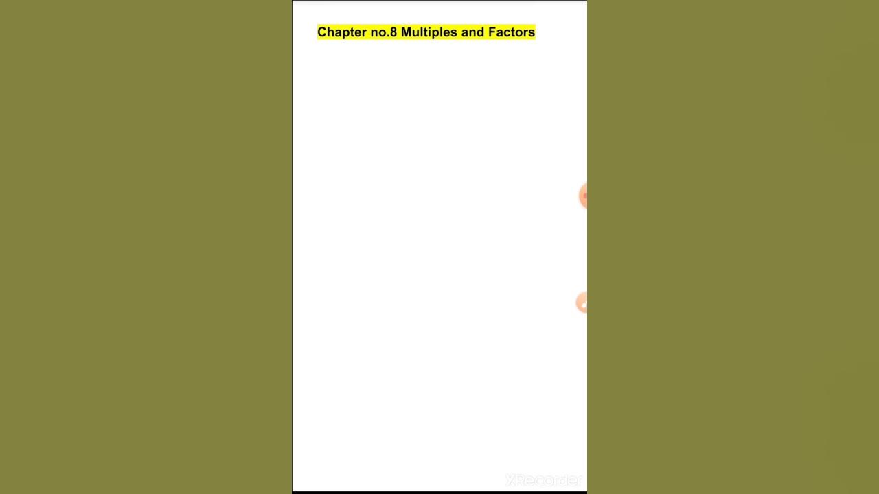 Std 5 Maths Chapter 8 Multiples And Factors YouTube std-5-maths-chapter-8-multiples-and-factors-youtube