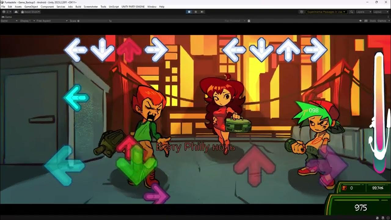 FNF: Funkadelix | "Philly Nice" Android port [RUS SUB] | Unity Party Engine - YouTube