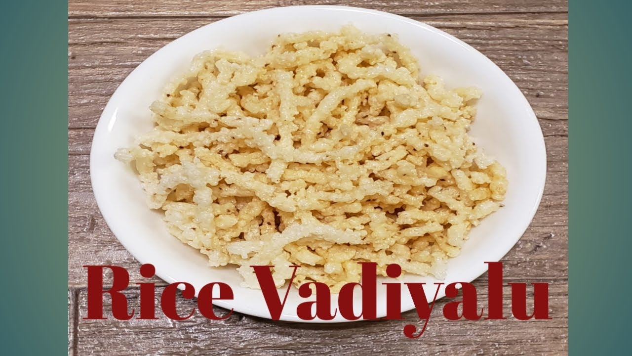 Home made Rice Vadiyalu (Rice snack) - YouTube