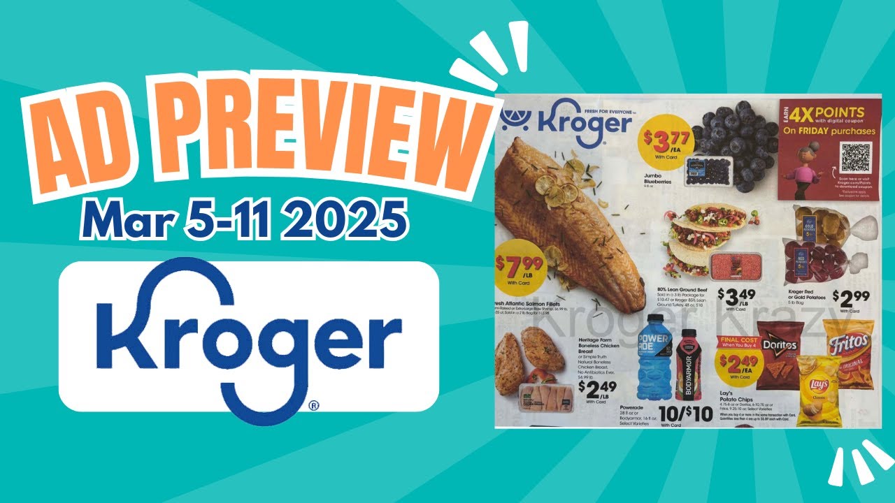 Kroger Weekly Ad Sneak Peek (Mar 5-11, 2025)! Must-See Deals & Savings ...