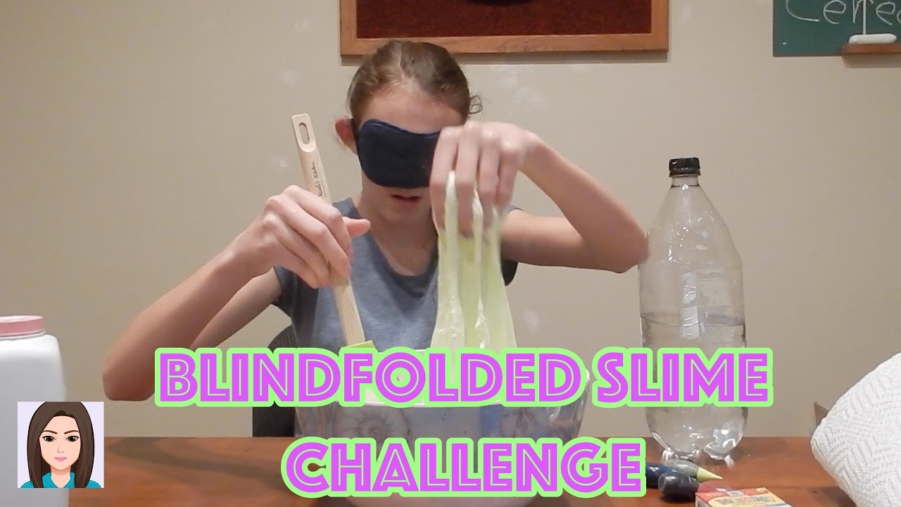Blindfolded Slime Challenge! - YouTube