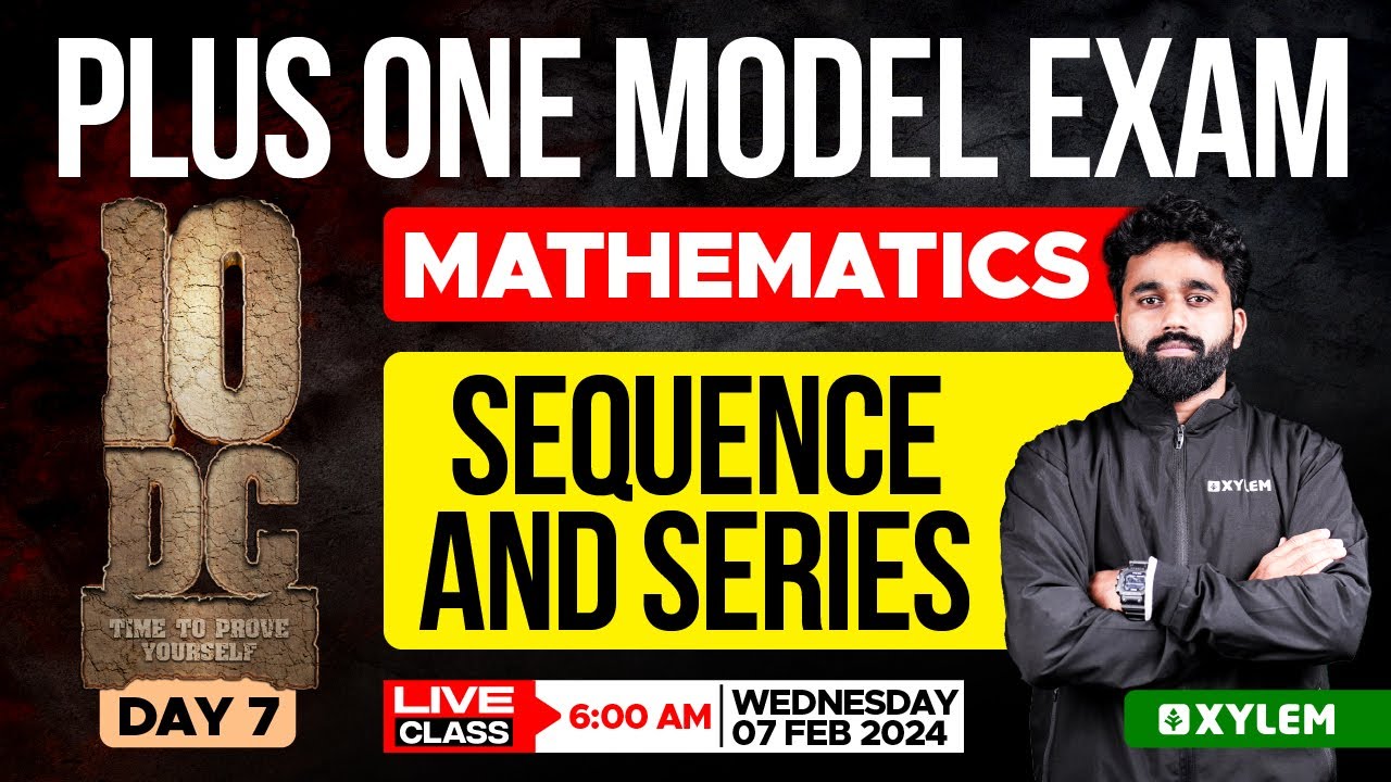 Plus One - Model Exam - Maths - Day 7 | Xylem Plus One - YouTube