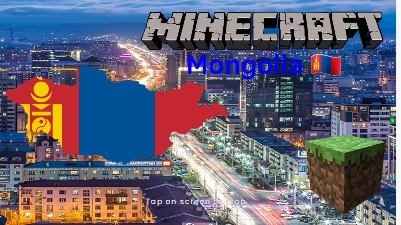 Minecraft 🇲🇳Mongolia🇲🇳 country flag map - YouTube