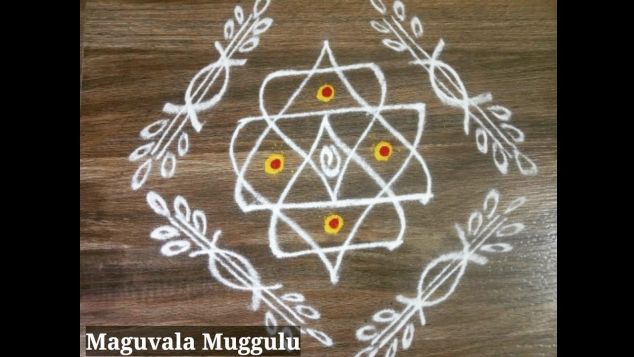 How to Draw Kubera Kolam - Kubera rangoli for the blessings of Lord ...