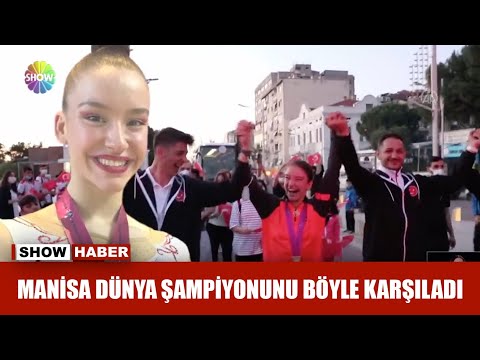 Manisa dünya şampiyonunu böyle karşıladı