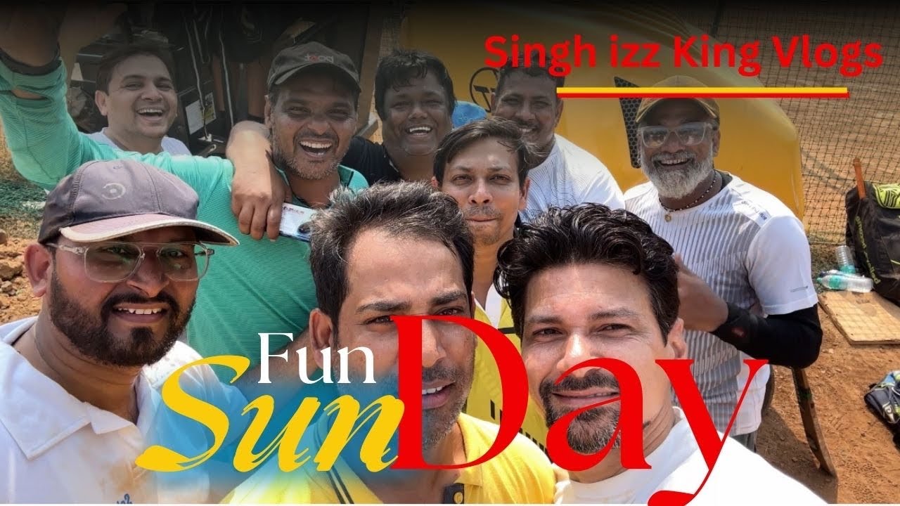 Sunday cricket with Friends😊 – the perfect way to unwind🏏 - YouTube