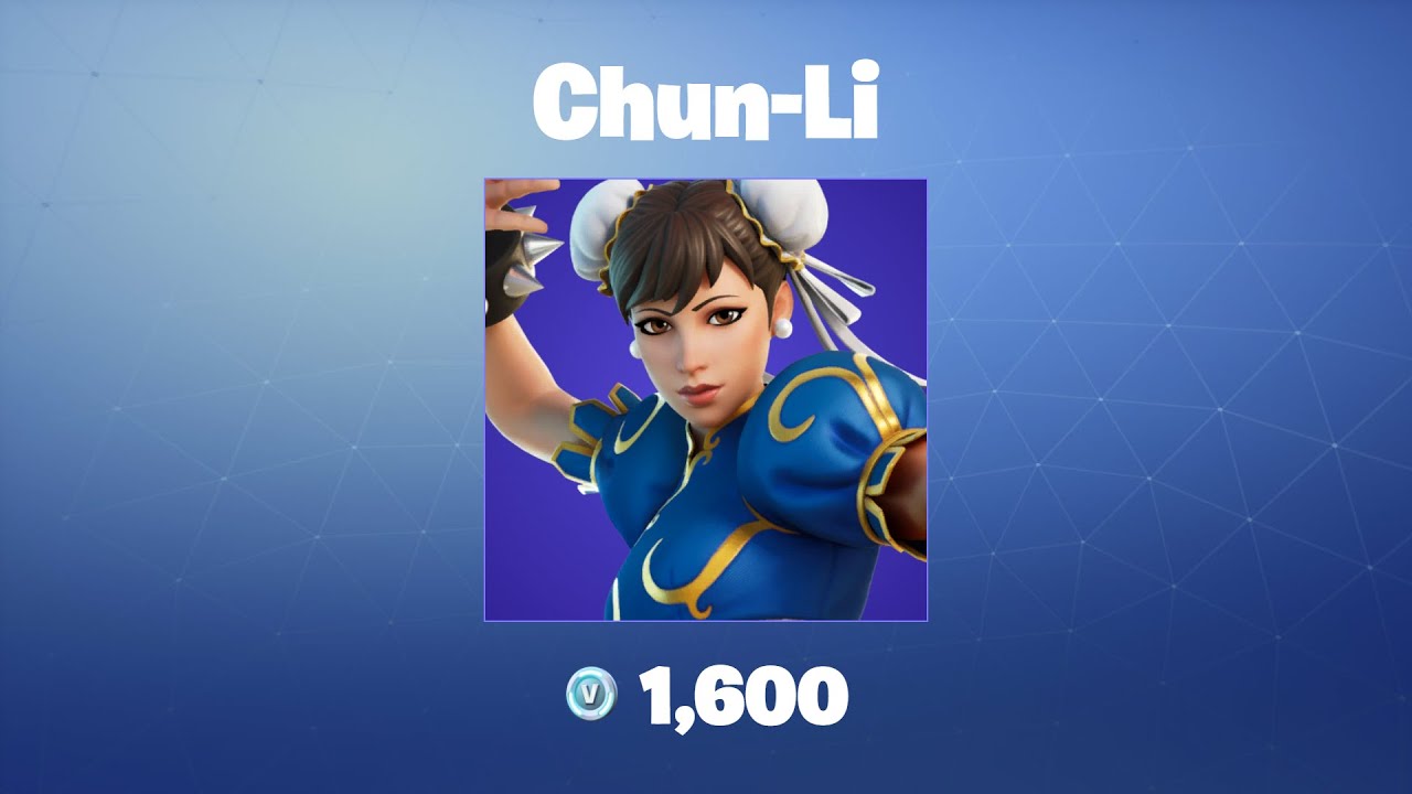 Chun-Li | Fortnite Outfit/Skin - YouTube