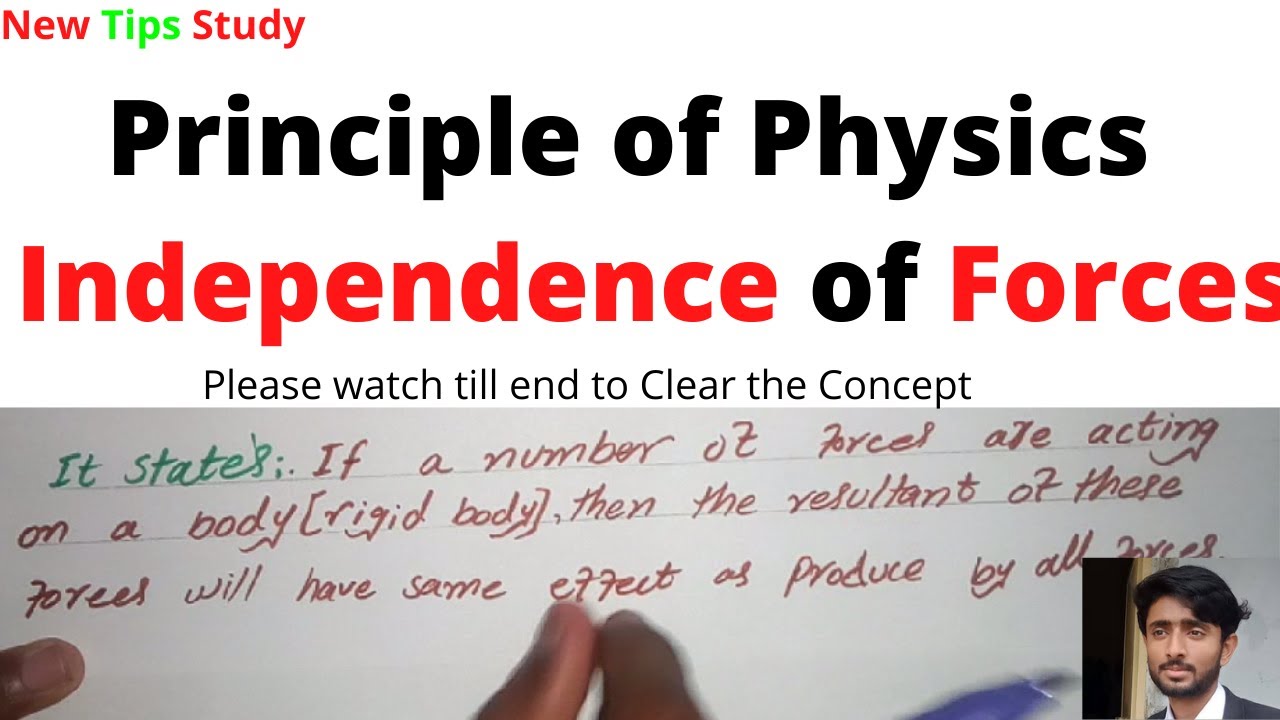 Define principle Independence of Force | Principle of Physic ...