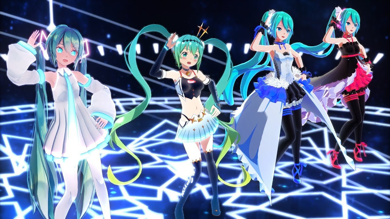 【MMD】レーミク、Sour式、どっと式初音ミクで「Blue Star」 - YouTube